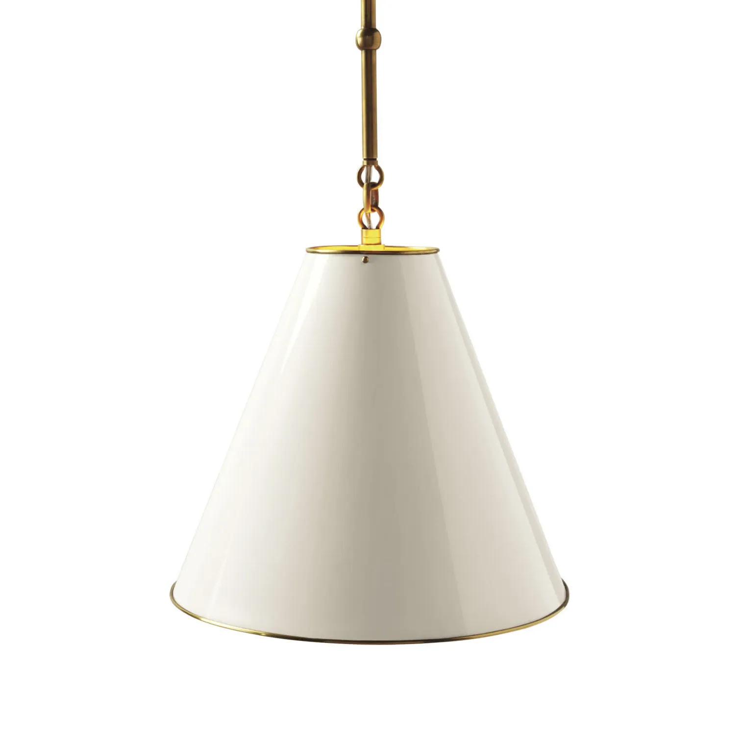 10+ Stylish White and Brass Cone Pendant Light Options - Pursuit Decor